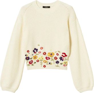 Twin-Set Actitude, Femme, Pulls, Blanc, Taille: 40 FR Pullover Court