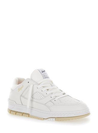 Axel Arigato Mens Low Sneakers Area White Leather Leather-Suede Trainers Leather/suede