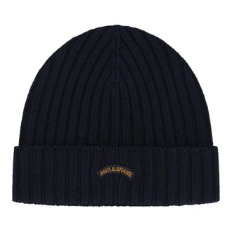 Paul & Shark Rippstrickm&uuml;tze - - Accessories - Herren - Blau - ONE SIZE