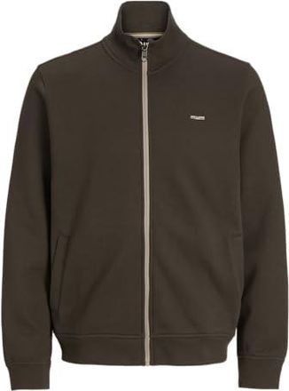 Jack & Jones Jprblualves Sweat Zip-Through zipp&eacute;, Olive Noire, L Hommes