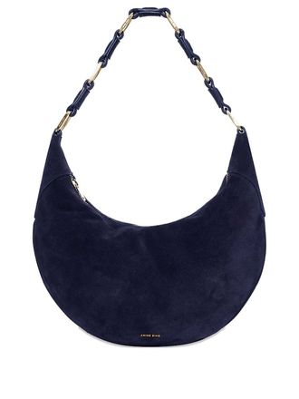 Anine Bing sac port&eacute; &eacute;paule Kate Hobo &agrave; bride cha&icirc;ne - Bleu