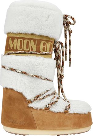 Moon Boot Icon Brown Shearling Boots