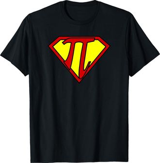 MathWare Lustiges Nerdy Math Nerd Super Pi Math Lehrer Comic Hero Geschenk T-Shirt