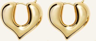 Missoma Missoma Creolen Molten Heart Medium Hoop Earrings By Glambou gold
