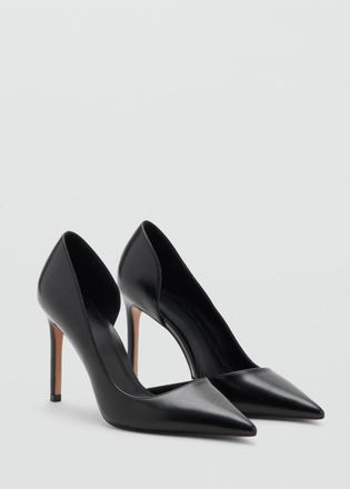 Mango Chaussures talon asym&eacute;triques noir - Femme - 35 - MANGO