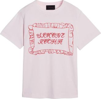 Simone Rocha Femme, Tops, Rose, Taille: 36 FR T-shirt Taie doreiller