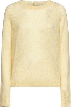 Blanca Vita Pull col rond - Femme - Pulls - Jaune - Taille: 36 FR