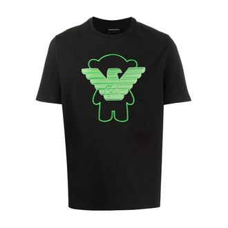 Emporio Armani Manga B&auml;r T-Shirt - - Tops - Herren - Schwarzk - M