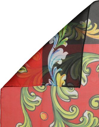 Dolce & Gabbana Silk Printed Square Scarf - Multicolor