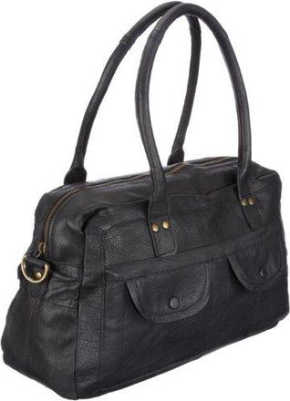 Pieces CEGITZE Must Leather Bag 17045526, Sac à Main Femme - Noir Black, 35x20x16 cm (B x H x T) EU