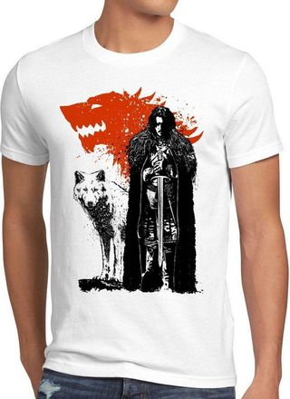style3 T-Shirt Schattenwolf snow winterfell jon königslande game of thrones