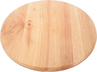 Lurrose Runder Hockersitz aus Massivem Holz Stabile Sitzfläche Ersatz für Kantinenhocker Robustes Holz Passendes Barhocker zubehör für Langlebige Sitzmöbel