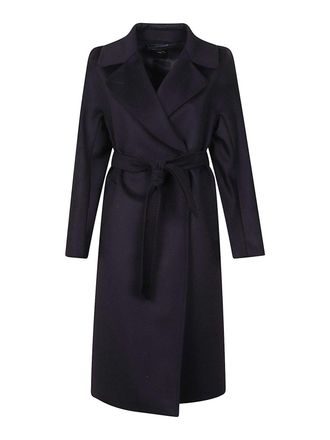 Max Mara Knielanger Mantel - Blau