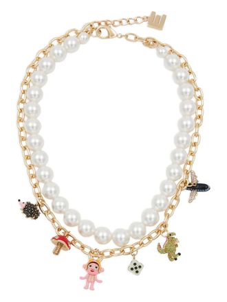 Essentiel collier &agrave; breloques multiples - Or