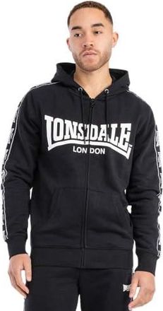 Lonsdale Bigton Veste de surv&ecirc;tement, Noir/Blanc, XXXL Homme, 117558
