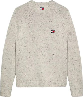 Tommy Jeans Homme, Pulls, Beige, Taille: S Wool Badge Sweater
