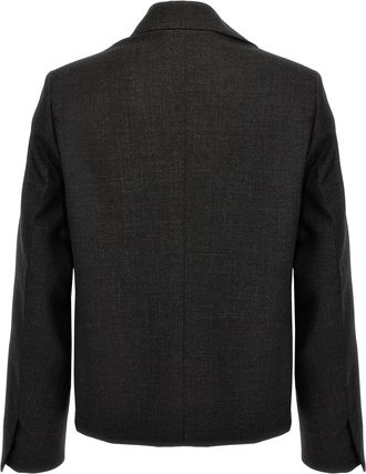Givenchy Wool Structured Jacket - Charcoal