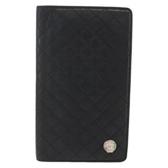 Chanel Portefeuille en cuir Pre-owned - Femme - Pre-owned - Noir - Taille: ONE Size
