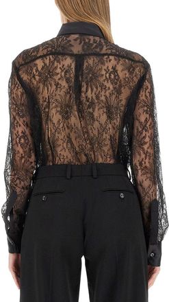 Dolce & Gabbana Chantilly Lace Shirt - Black