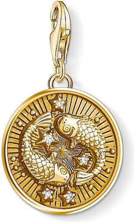 Thomas Sabo Thomas Sabo Damen Charm-Anhänger Sternzeichen Fische Charm Club 925 Sterling Silber 1651-414-39