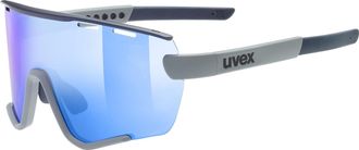 Uvex sportstyle 236 Set - Sportbrille für Damen und Herren - inkl. Wechselscheiben - beschlagfrei - rhino deep space matt/blue - one size