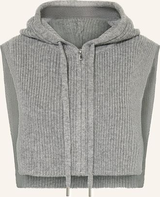 Maje Kapuzeneinsatz grau