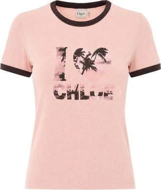 Chlo&eacute; Chlo&eacute; T-shirt en coton imprim&eacute;
