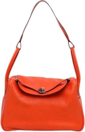 Herm&egrave;s Pre-owned Lindy - - Pre-owned - Damen - Orange - ONE SIZE