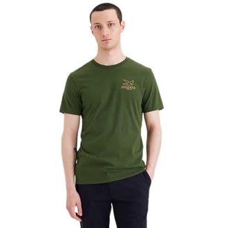 Dockers T- Shirt avec Logo Tees, Seacliff Forest Elf (Multi), L Homme