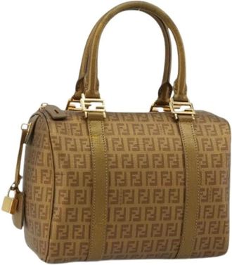 Fendi Sac Boston Pre-owned - Femme - Pre-owned - Beige - Taille: ONE Size