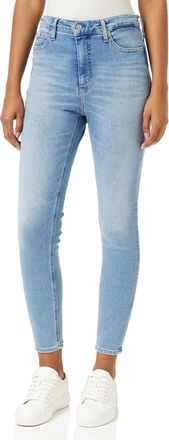 Calvin Klein Damen Jeans Hose Super Skinny Ankle High Waist, Blau (Denim Light), 31W
