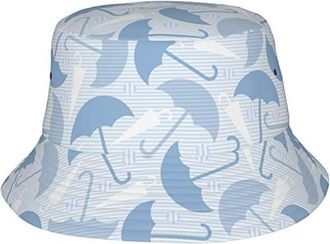 Generic Personnalisé Seau Chapeau Motif de Parapluie Chapeaux de Visière Funky Bobs Homme pour Filles Sports Femmes