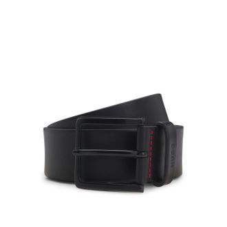 HUGO BOSS Hugo - Gionio G&uuml;rtel f&uuml;r Herren/Damen Unisex, Italienisches Leder (Schwarz)