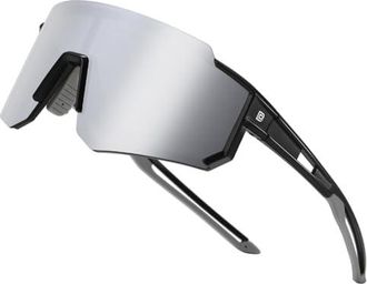 Duco Lunettes de soleil de sport polarisées pour homme et femme Protection UV400 Baseball Cyclisme Course à pied Pêche Lunettes de soleil DC0068, Cadre noi