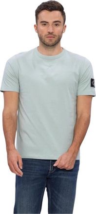 Calvin Klein Badge Regular Tee - - Tops - Herren - Gr&uuml;n - XL