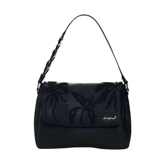 Desigual Femme, Sacs, Noir, Taille: ONE Size Sac &agrave; Main Convertible en Sac &agrave; Dos avec Multiples Poches
