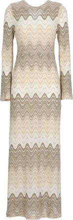 Saint Barth Femme, Robes, Multicolore, Taille: 40 FR Venere Raschel Knit Maxi Dress