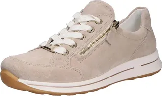 Ara Bequemer Schn&uuml;rschuh aus Veloursleder - - Shoes - Damen - Beige - 37 1/2 EU