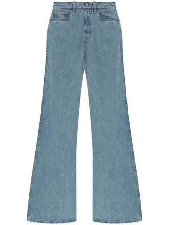 Coperni jean ample à taille mi-haute - Bleu