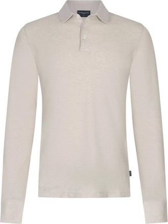 Cavallaro Homme, Tops, Beige, Taille: L Camicia Polo Manches Longues