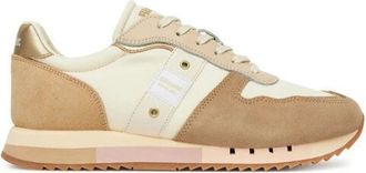 Blauer Femme, Chaussures, Beige, Taille: 37 EU Nylon Suede Baskets