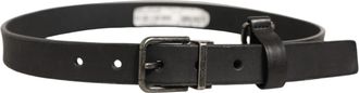 Dolce & Gabbana Antique Finish Buckle Belt - Black