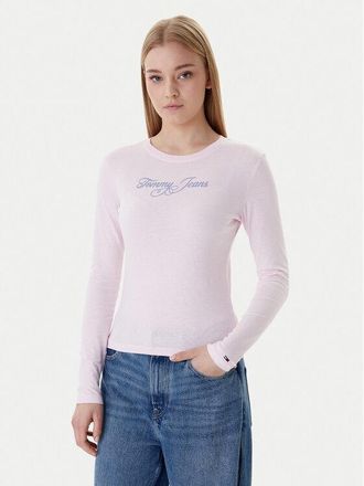 Tommy Jeans Bluse Essential DW0DW21844 Rosa Regular Fit