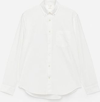 Arket Button-down-Hemd Aus Popeline -Wei&szlig;