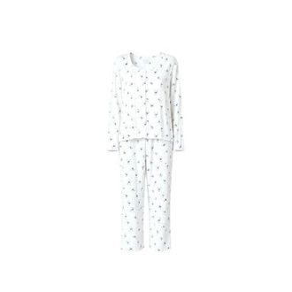 Generic YUJIEBB Ensemble de pyjama &agrave; manches longues en coton pour femme Printemps Automne Maison Confortable Respirant V&ecirc;tements de nuit avec coussinet de po
