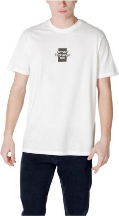 A|X Armani Exchange Homme, Tops, Blanc, Taille: M Cotton TShirt with Box Logo