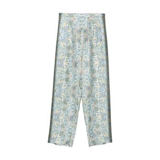 Etro Paisley Print Wide Leg Pants - - Trousers - Herren - Mehrfarbig - M