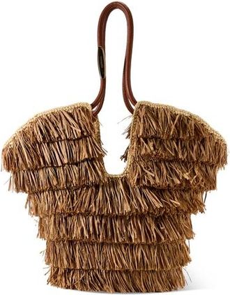Zimmermann Sac &agrave; main &agrave; franges en raphia