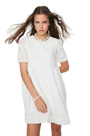 Trendyol Trendyol Kleid - Ecru - Mini, Natur, 38