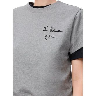 Loewe T-shirt classique brod&eacute; en coton
